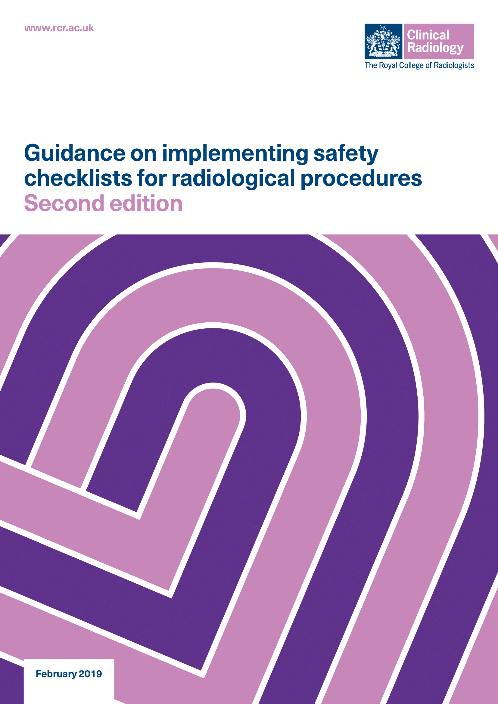 Guidance on implementing safety checklists for radiological procedures ...
