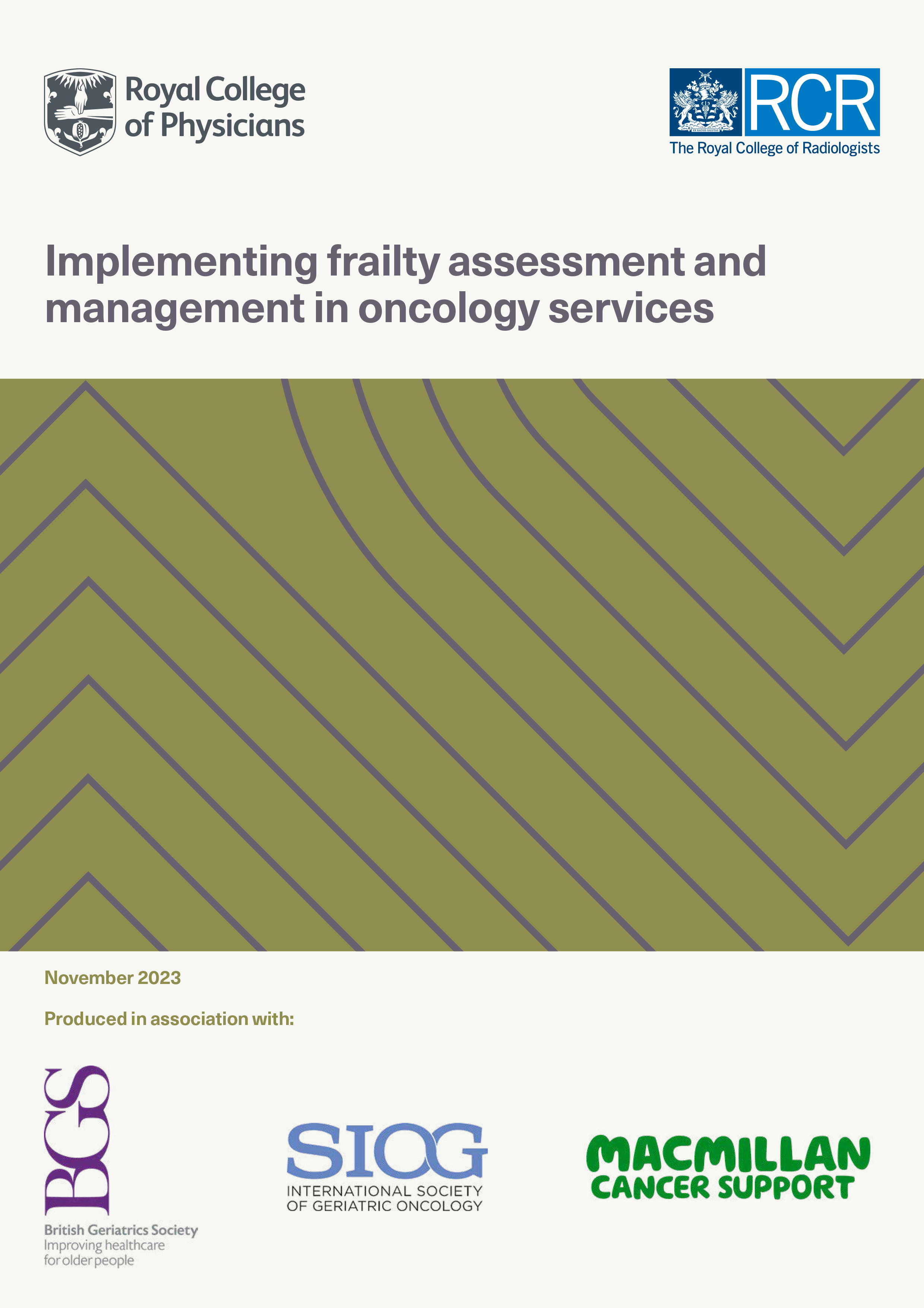 Implementing frailty assessment and management in oncology services ...