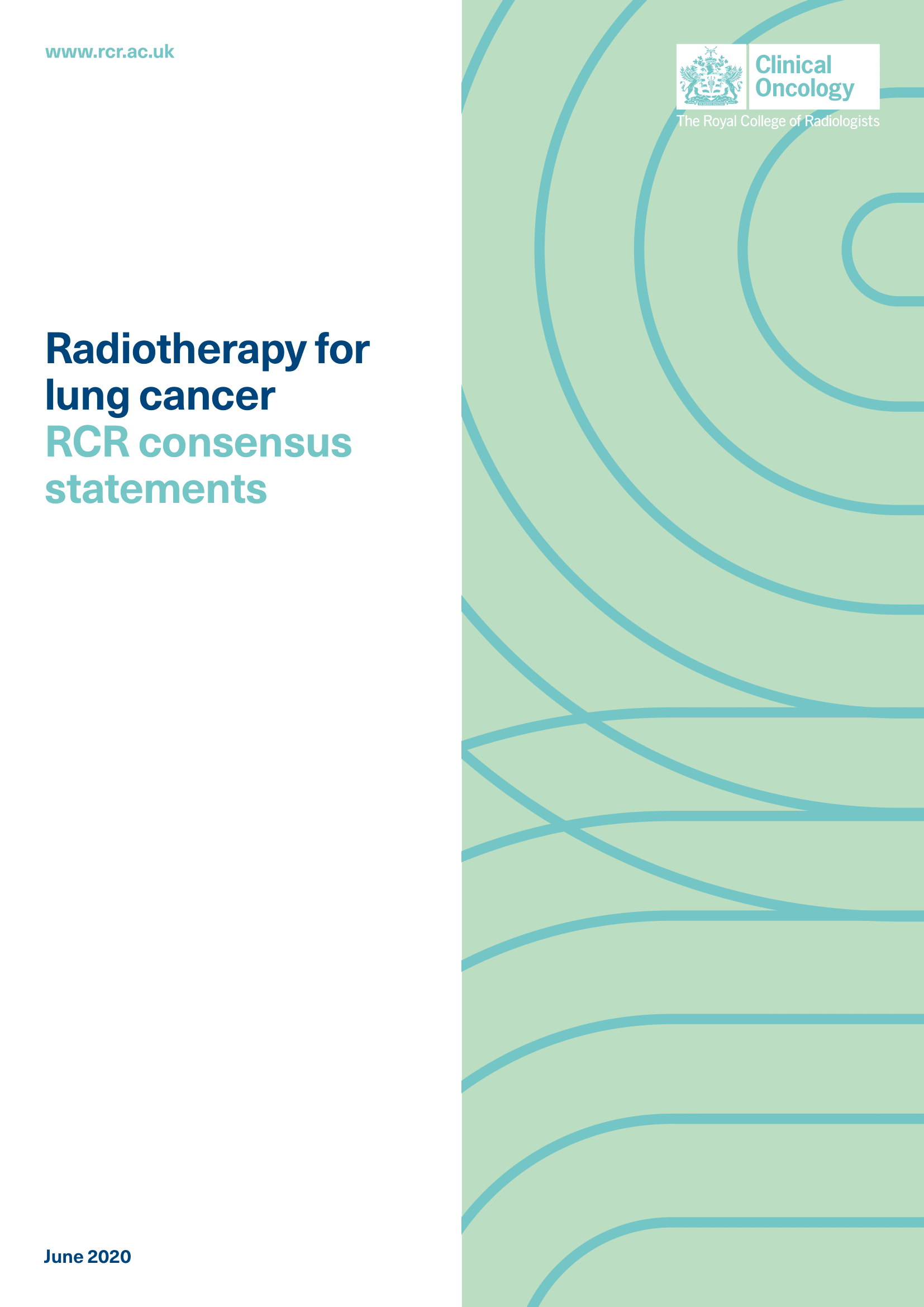 Radiotherapy for lung cancer - RCR consensus statements | The Royal ...